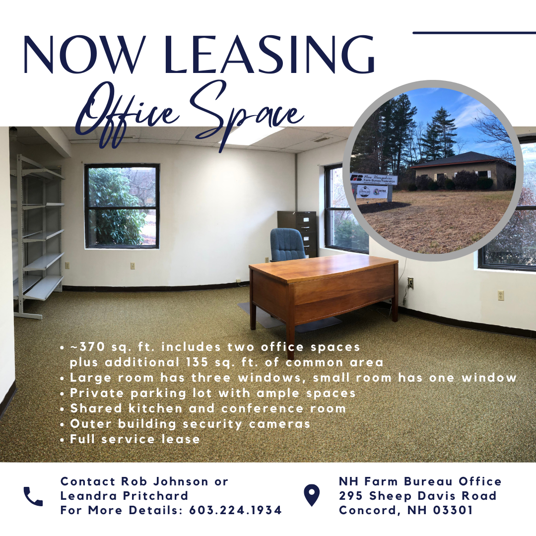 NHFB Office Space Available | New Hampshire Farm Bureau Federation