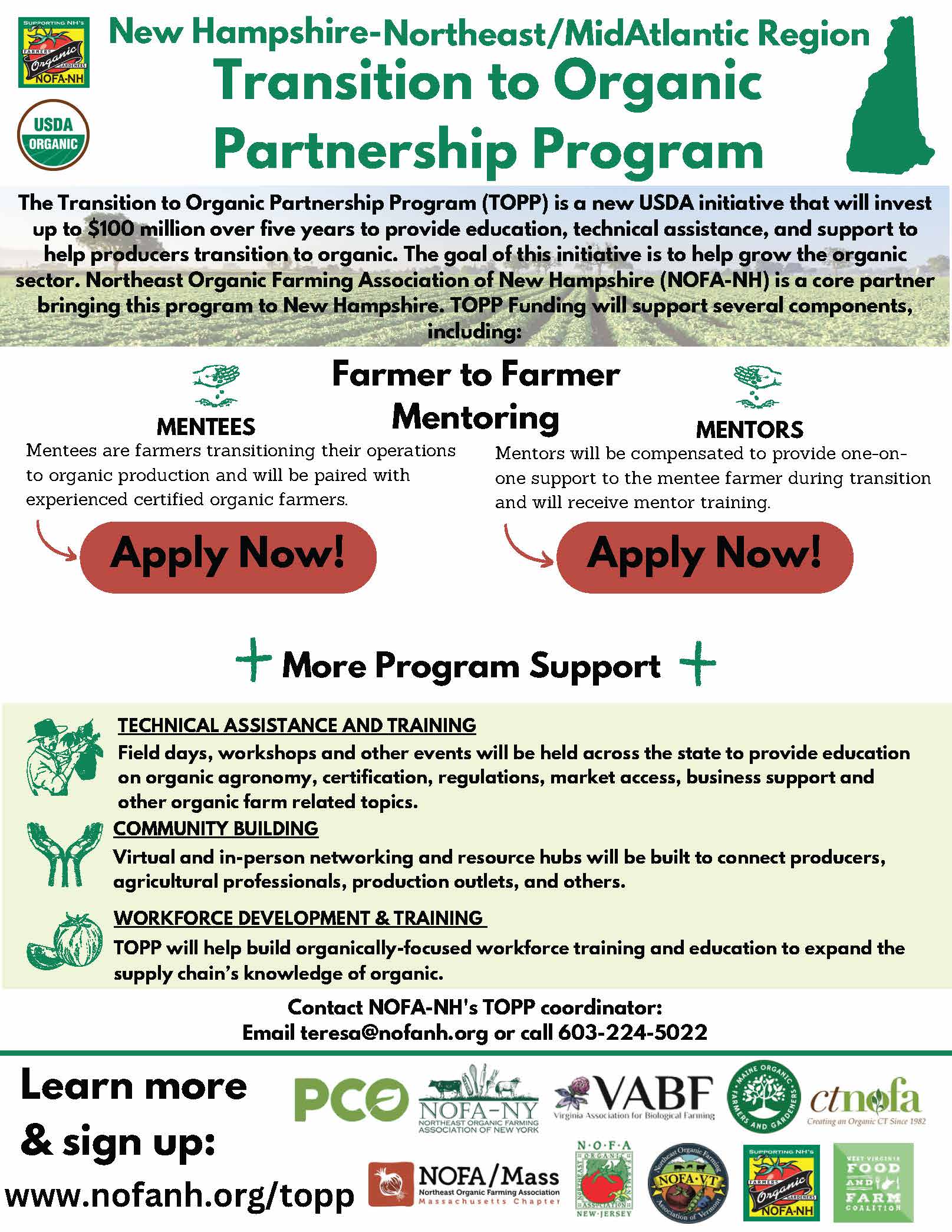 NOFA TOPP | New Hampshire Farm Bureau Federation